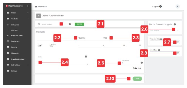 Purchase Orders | DeshiCommerce